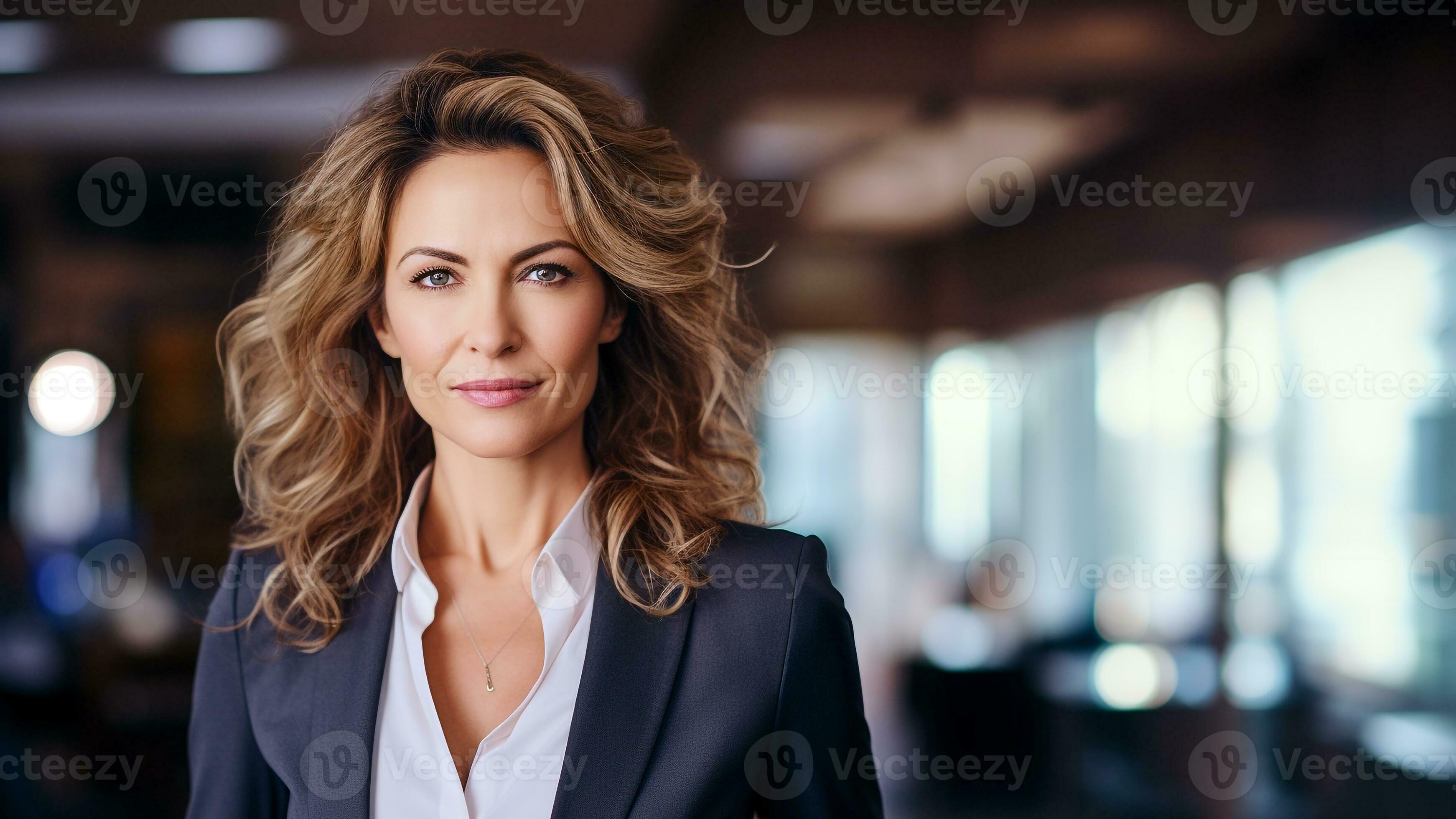 Confident and Elegant Mature Businesswoman Rocking an Expensive Suit ...