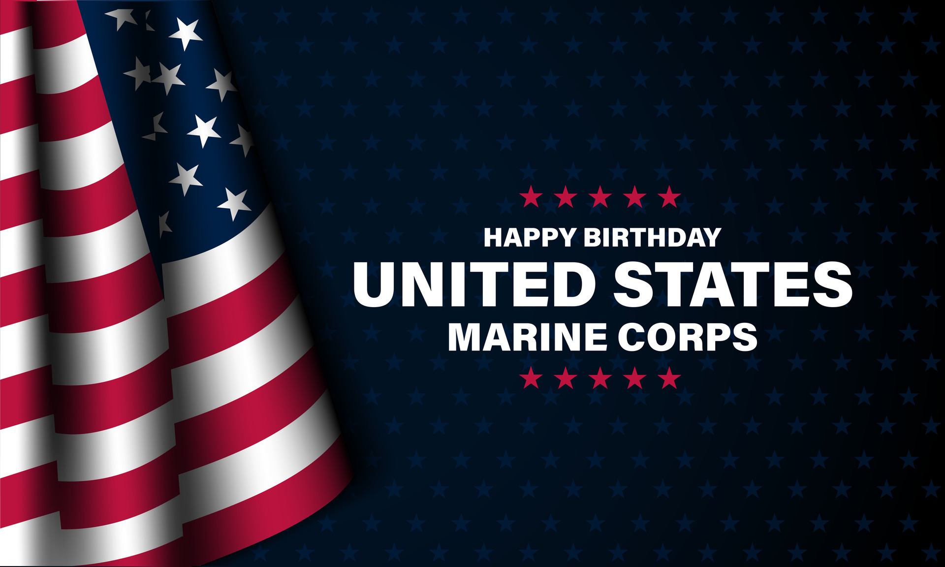 Us Marine Corps Birthday November 10 Background Vector Illustration