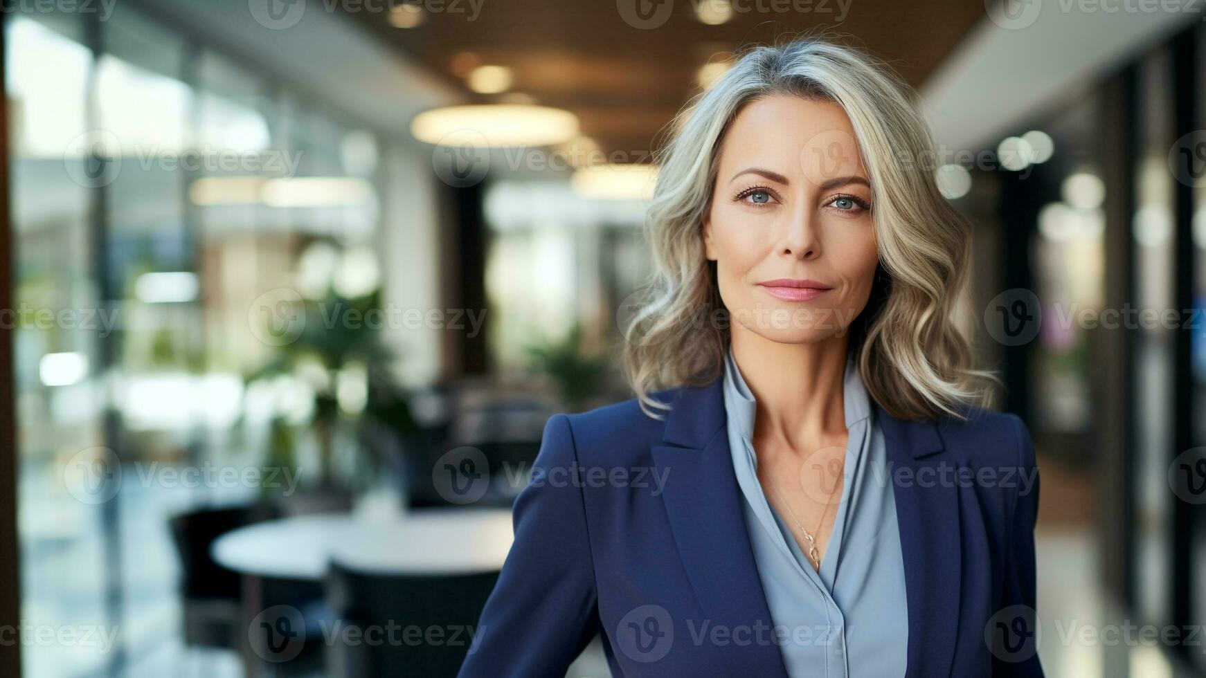 Confident and Elegant Mature Businesswoman Rocking an Expensive Suit ...
