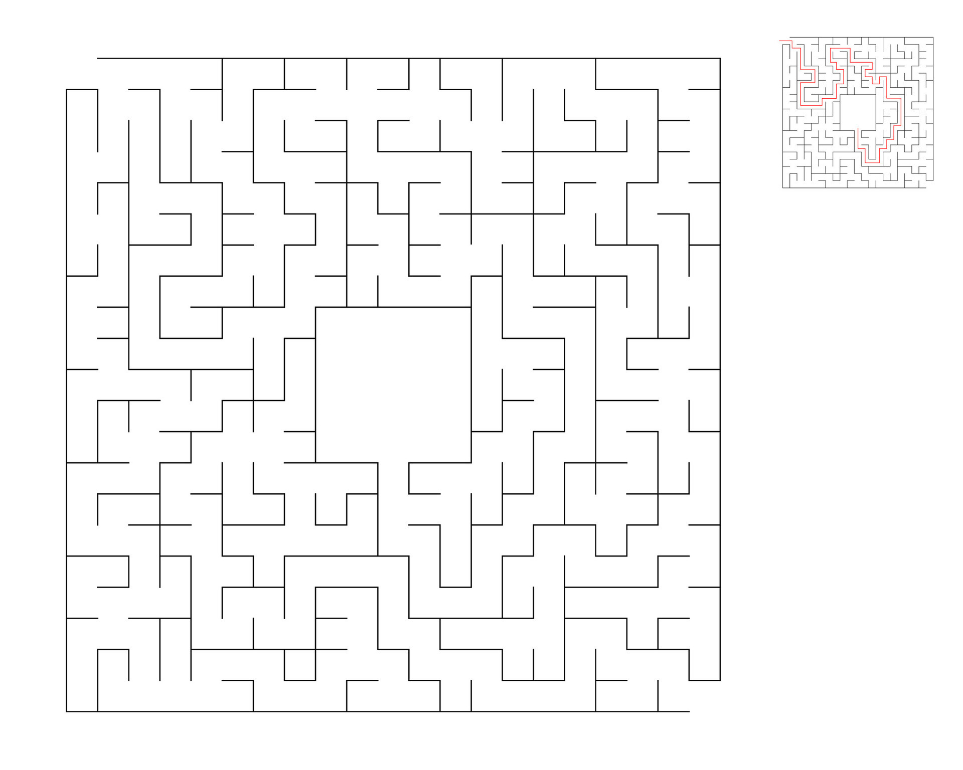 Square maze, logic game with labyrinths. maze game. A maze with answers ...