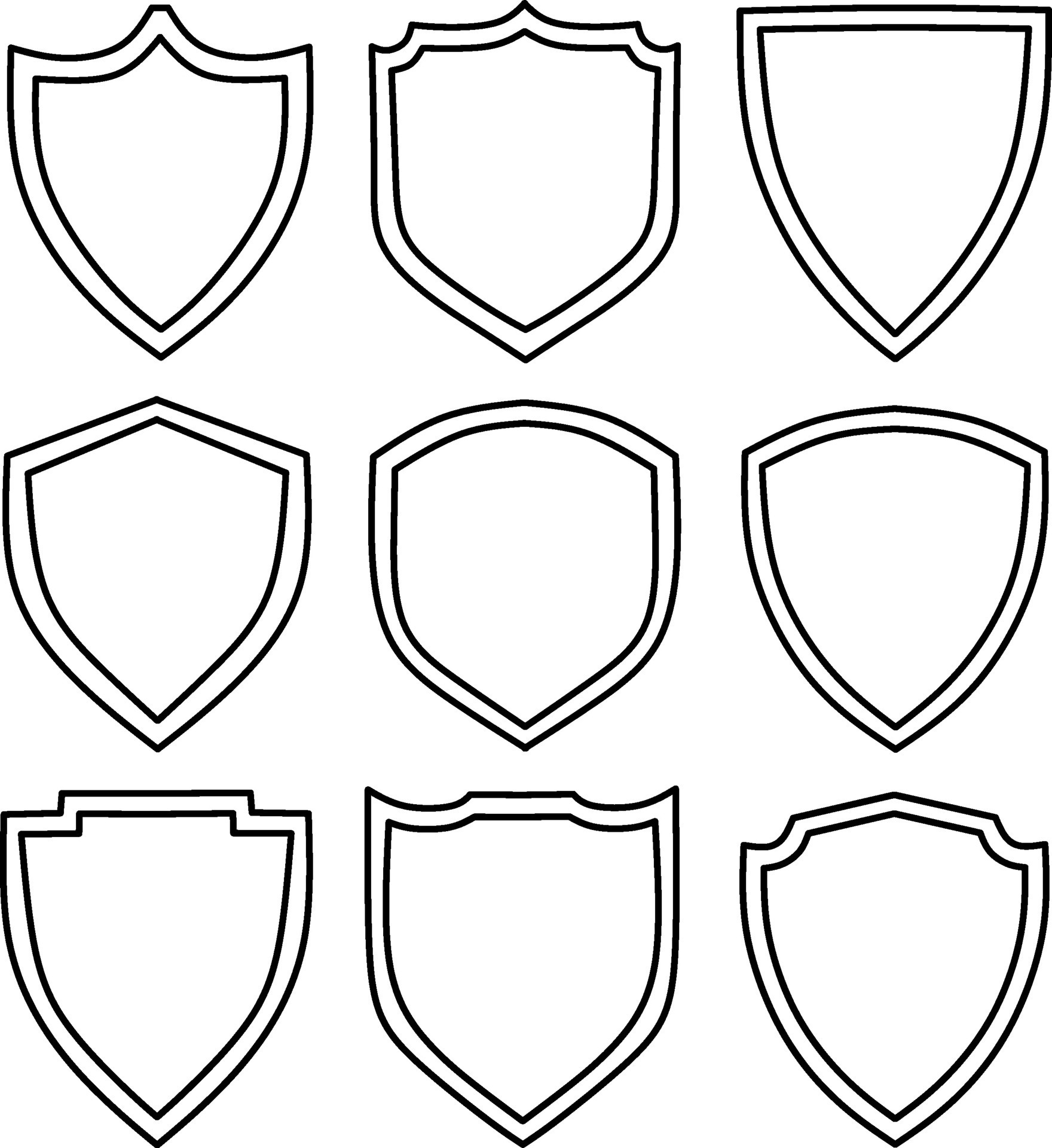 Shield Icon Set Vector Art 29271783 Vector Art At Vecteezy