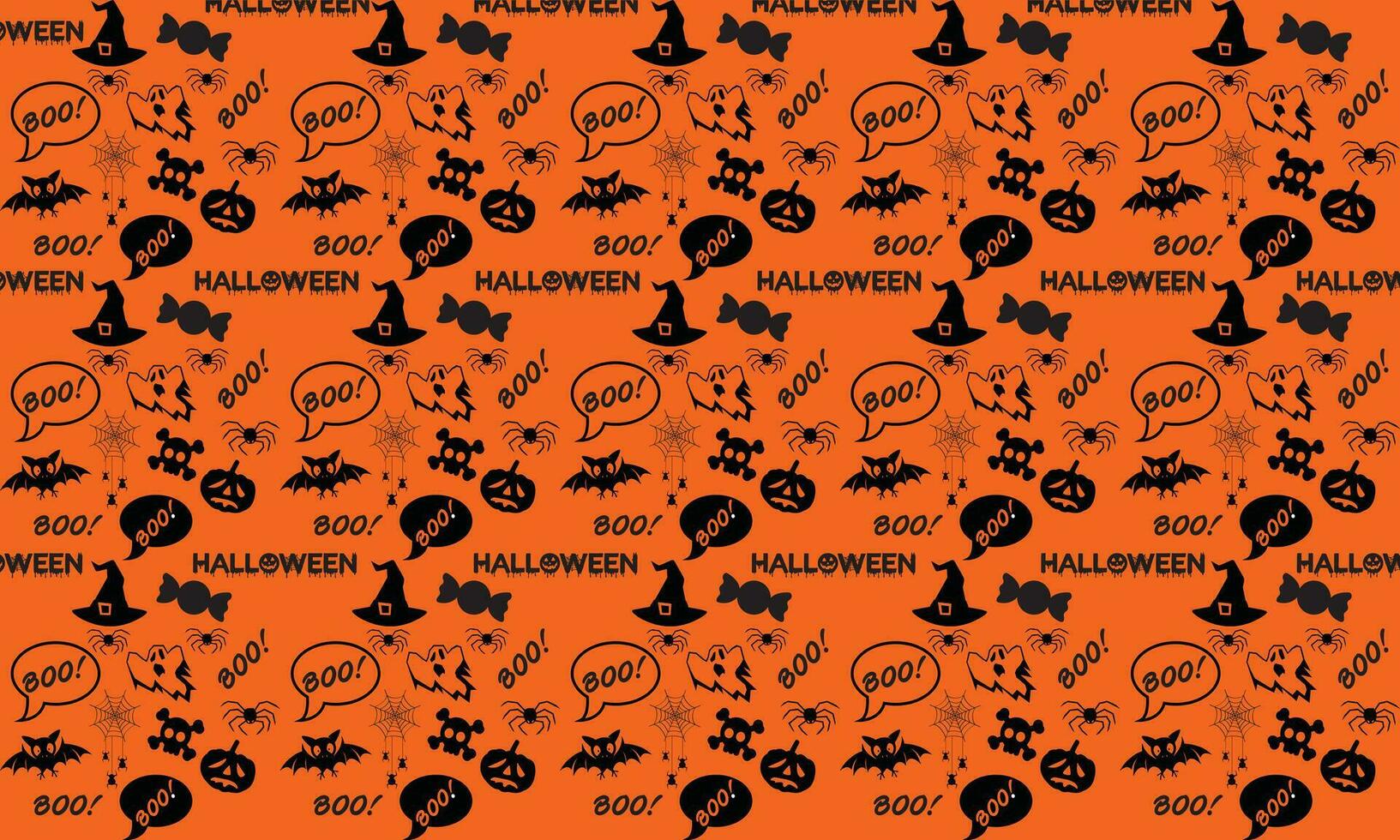 Halloween festive seamless pattern. Endless background with pumpkins ...