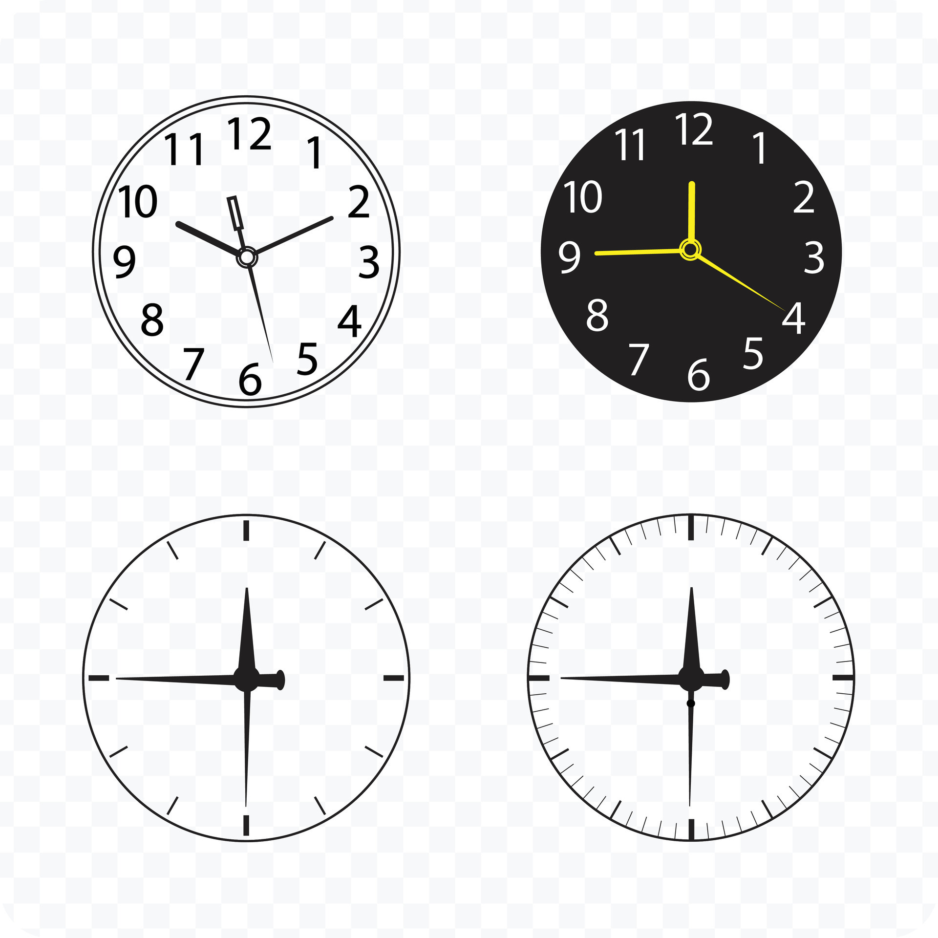 Best Clock Vector Line Art 29277961 Vector Art At Vecteezy