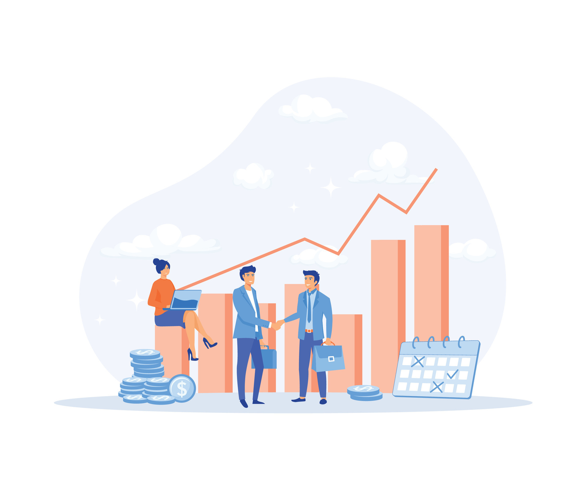 Business growth Concept, Partnership, team work, start up collaboration ... Business growth Concept, Partnership, team work, start up collaboration ...