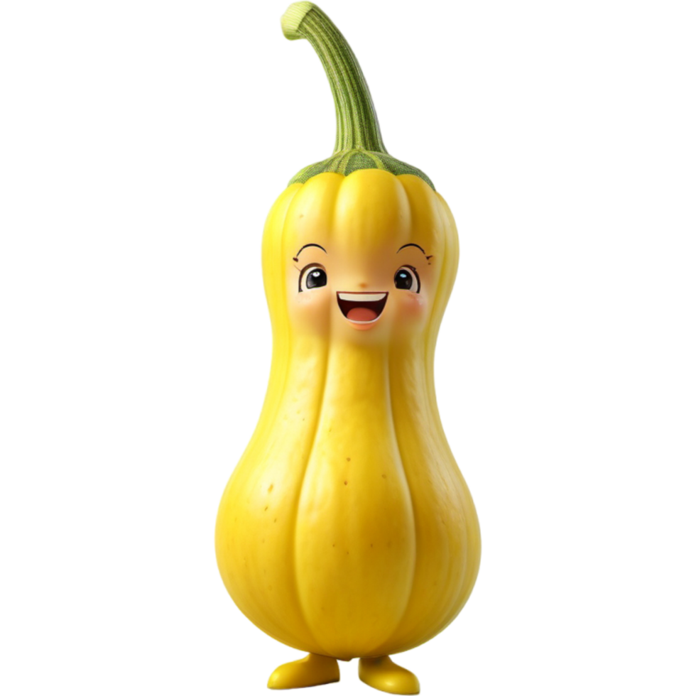 Yellow Squash 3d Illustration Ai Generative 29290298 Png