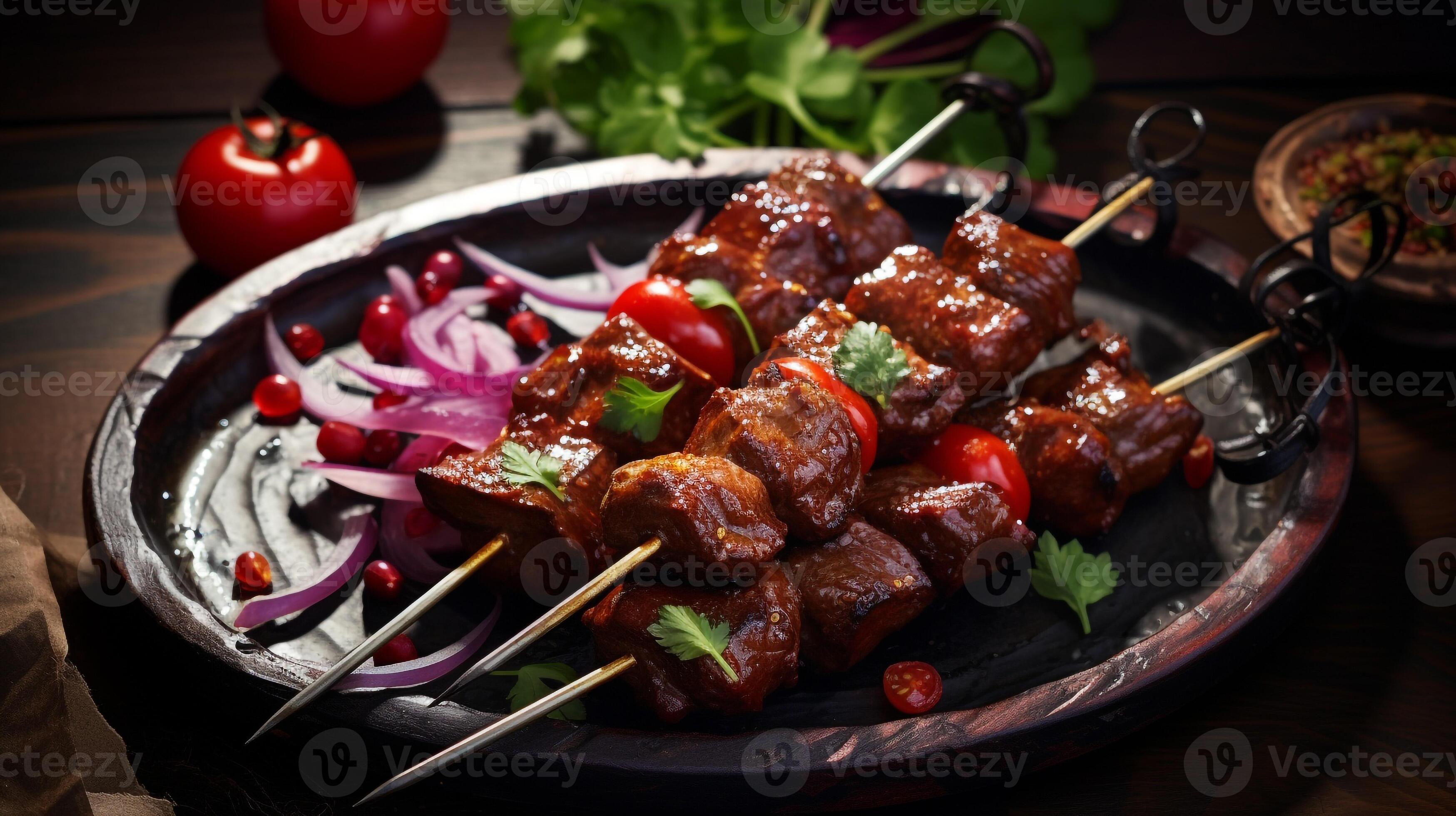 Photo of Kebab Karaz - Cherry Kebabs as a dish in a high-end restaurant ...
