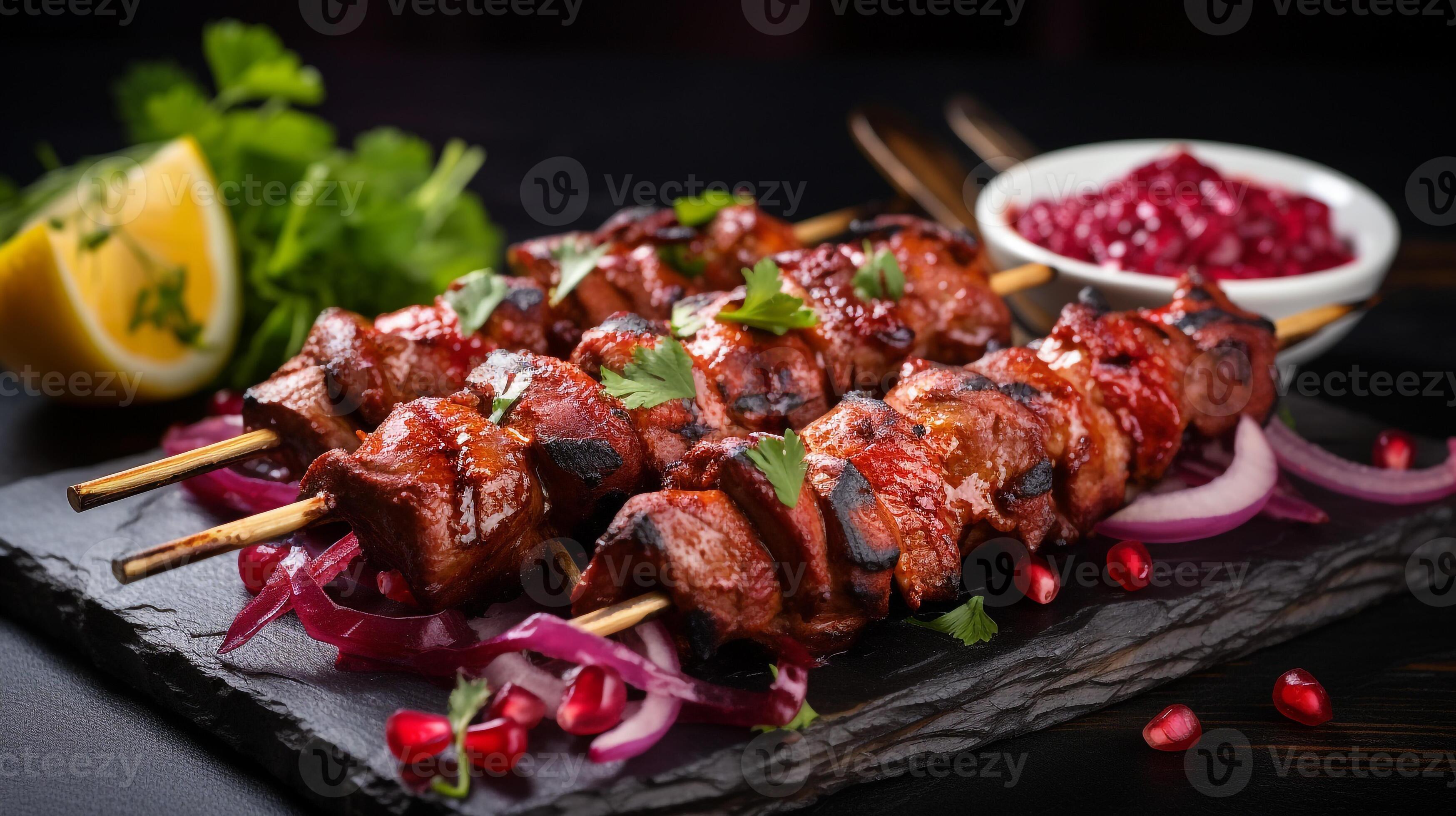 Photo of Kebab Karaz - Cherry Kebabs as a dish in a high-end restaurant ...