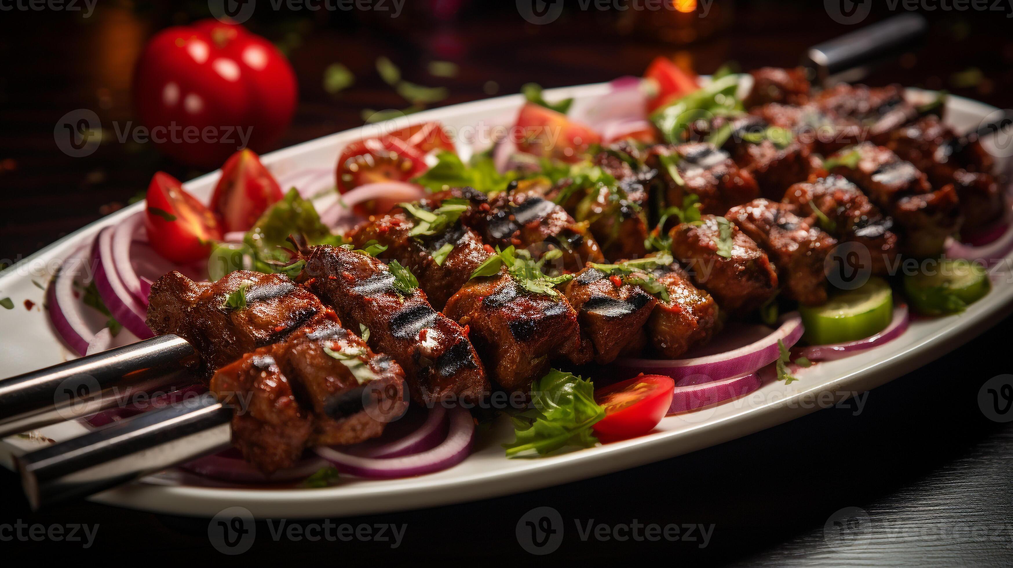 Photo of Kebab Karaz - Cherry Kebabs as a dish in a high-end restaurant ...