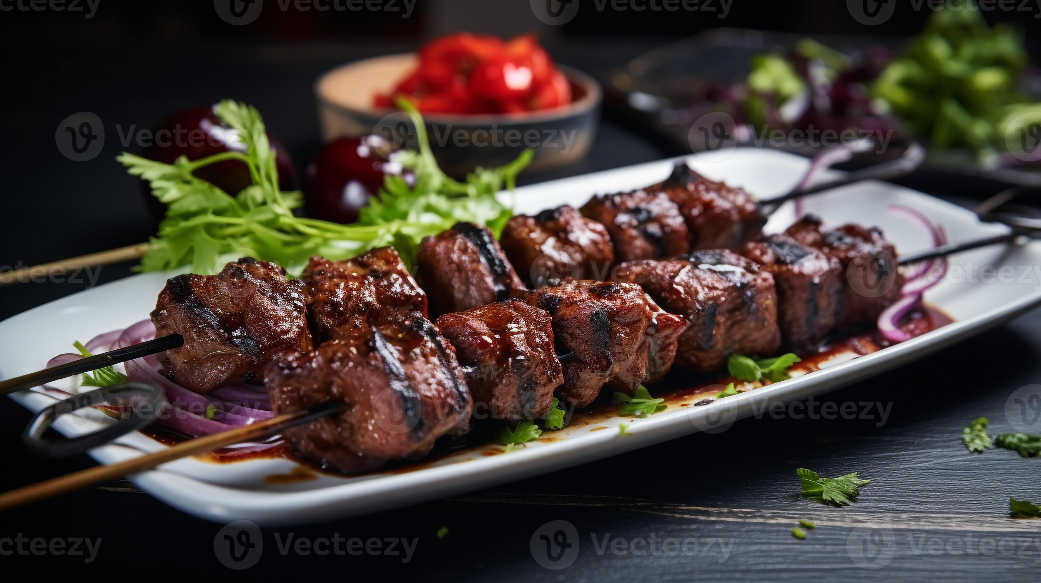 Photo of Kebab Karaz - Cherry Kebabs as a dish in a high-end restaurant ...