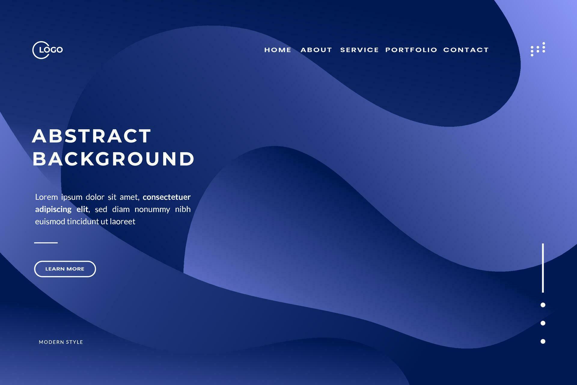 Blue Gradient Abstract Background Colorful Waves. Ideal for web design ...