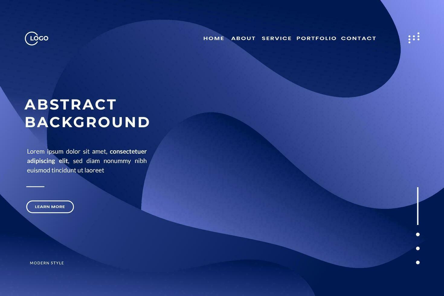 Blue Gradient Abstract Background Colorful Waves. Ideal for web design ...