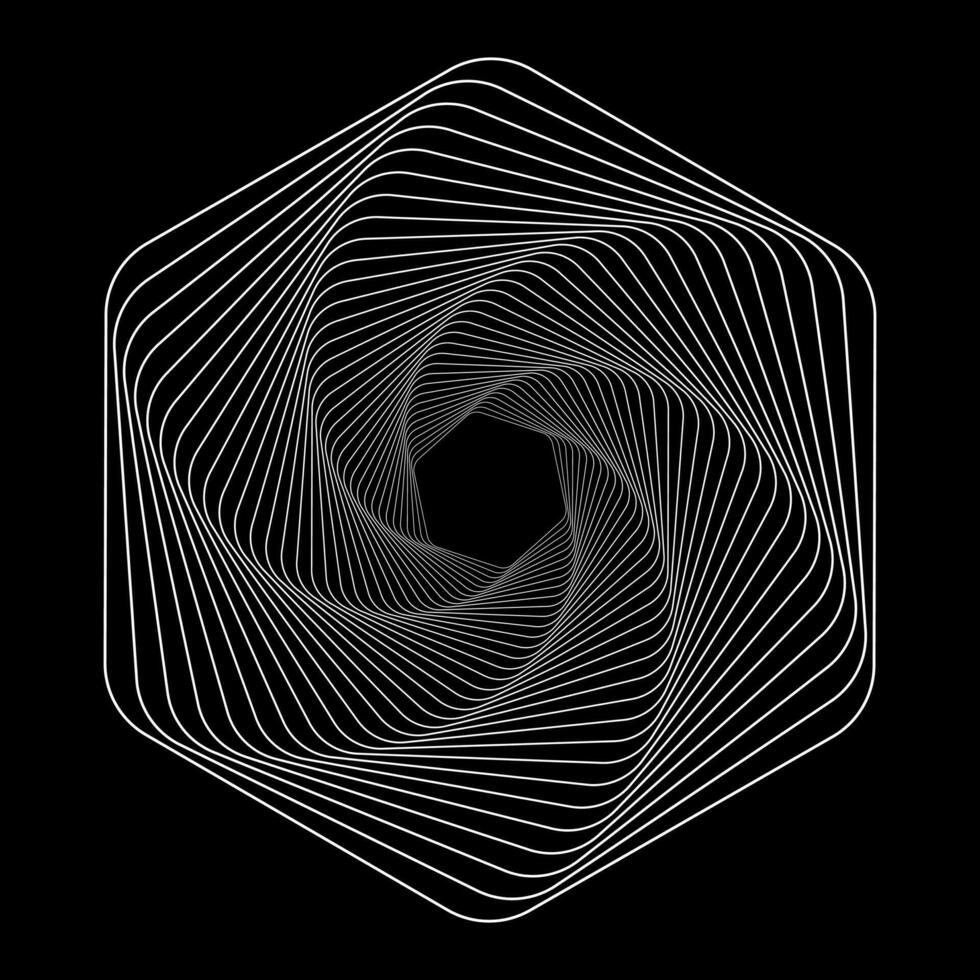 Swirling modern geometric element. Illusion effect spiral background ...