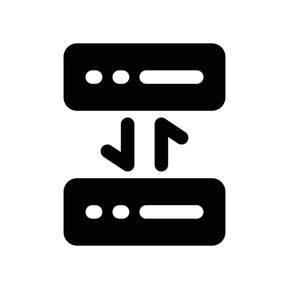 server transfer solid icon. vector icon for your website, mobile ...