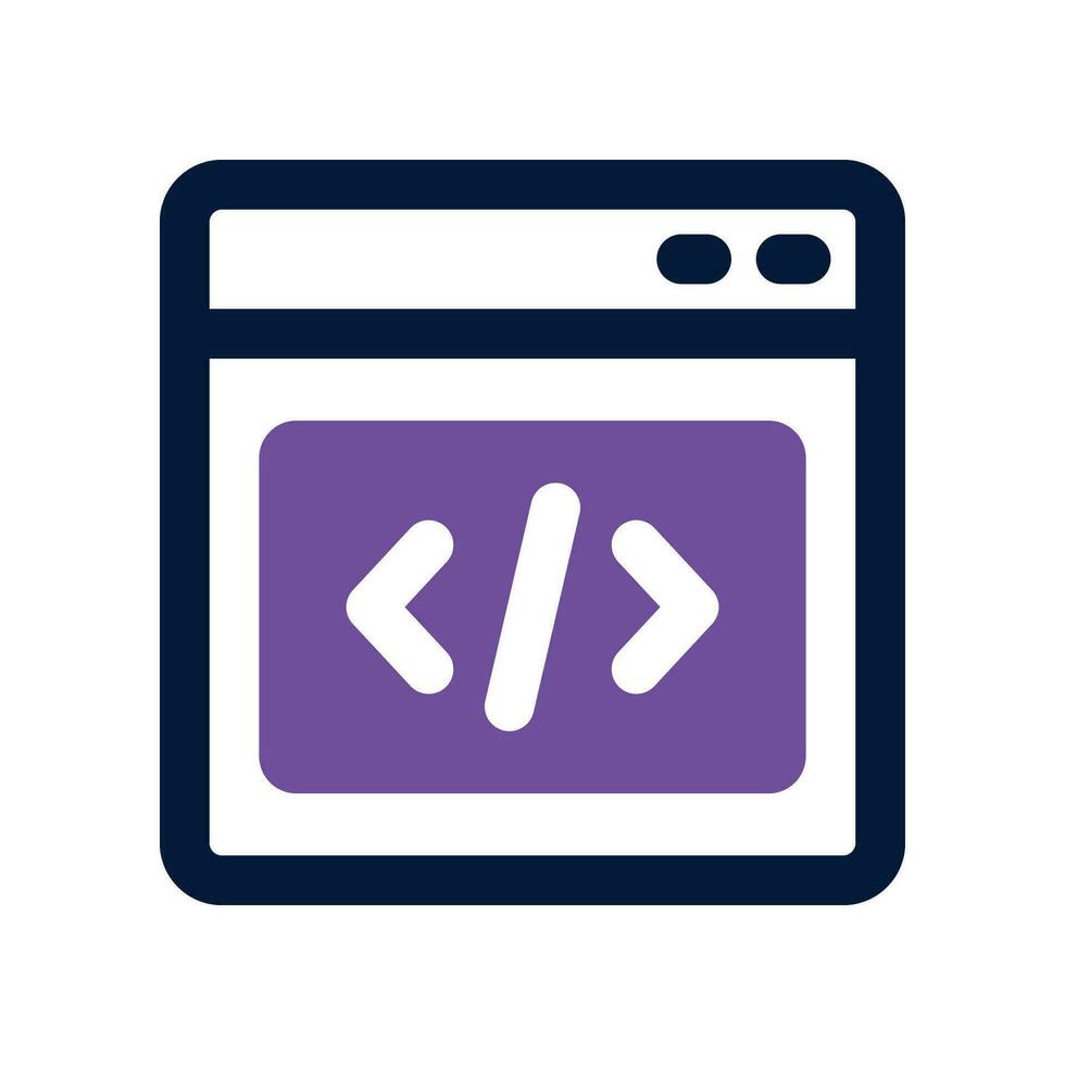 coding dual tone icon. vector icon for your website, mobile ...