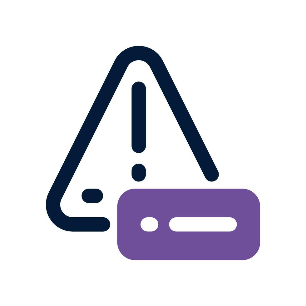 server danger dual tone icon. vector icon for your website, mobile ...