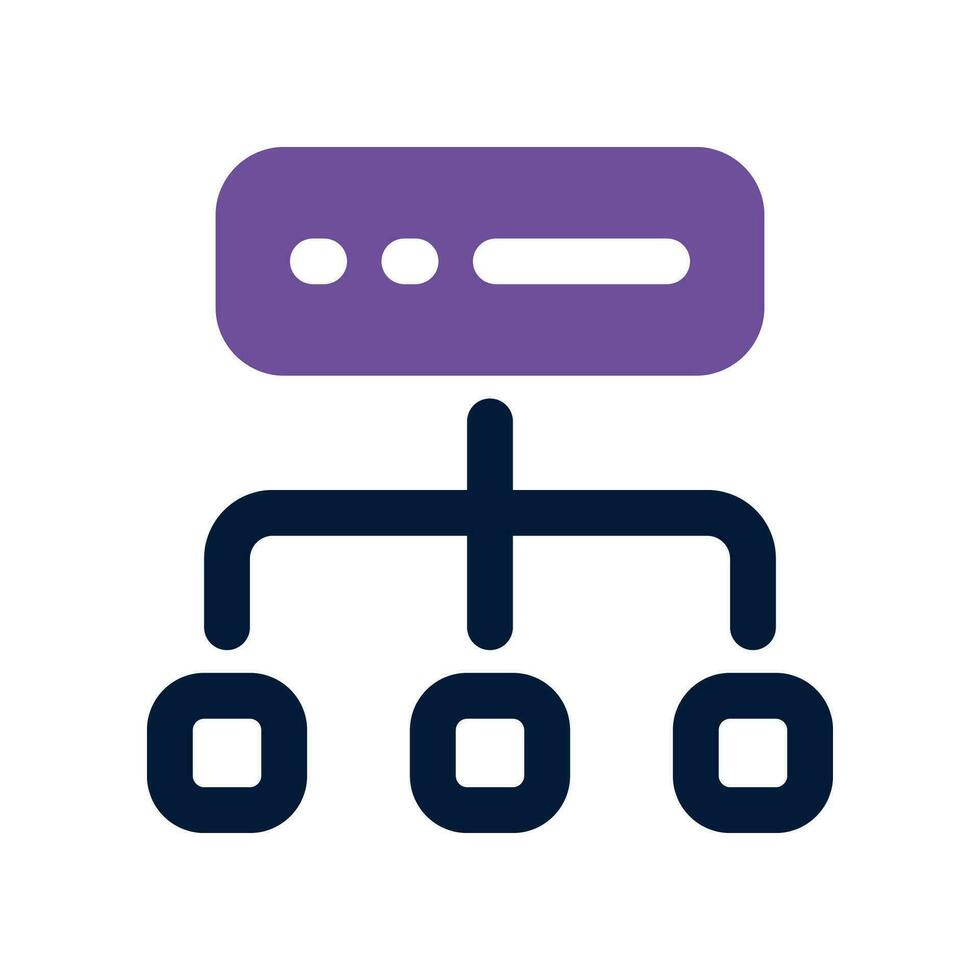 server structure dual tone icon. vector icon for your website, mobile ...