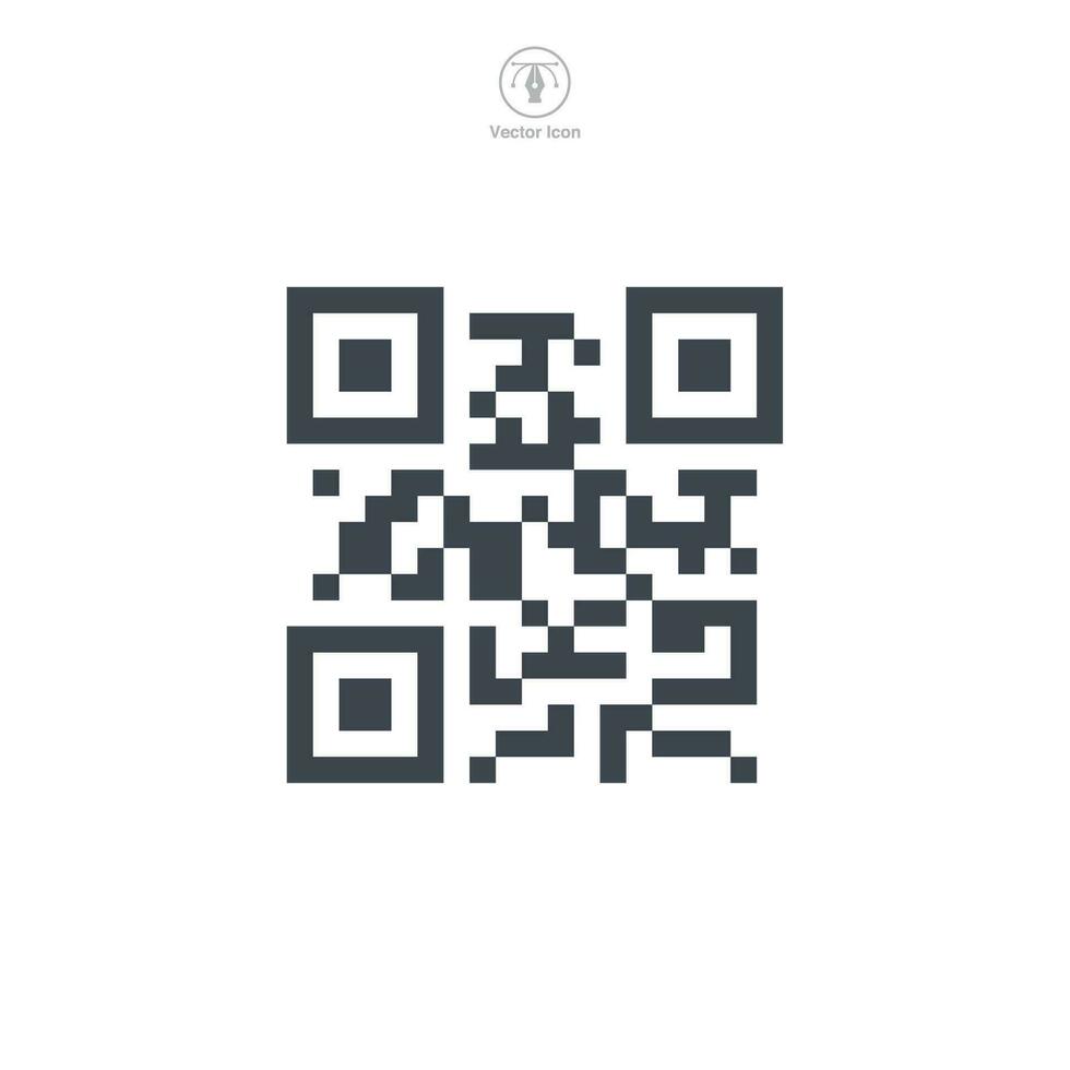 Barcode Qr Code Icon Symbol Vector Illustration Isolated On White Background 29326380 Vector