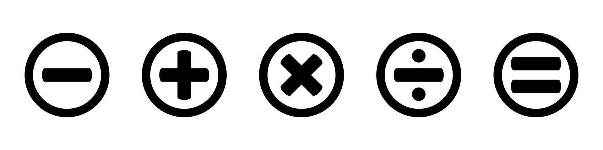 Basic mathematical icon, basic mathematical symbol. Set of mathematical ... Basic mathematical icon, basic mathematical symbol. Set of mathematical ...