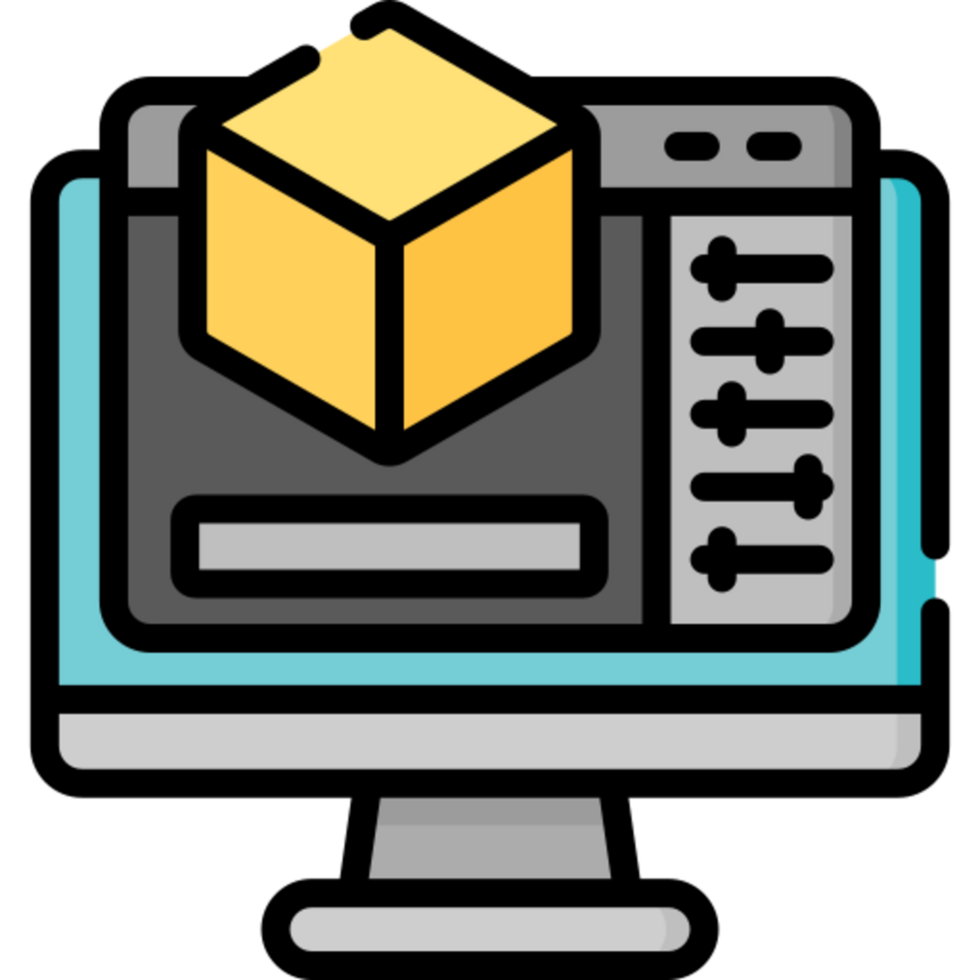 3d modeling icon design 29327820 PNG