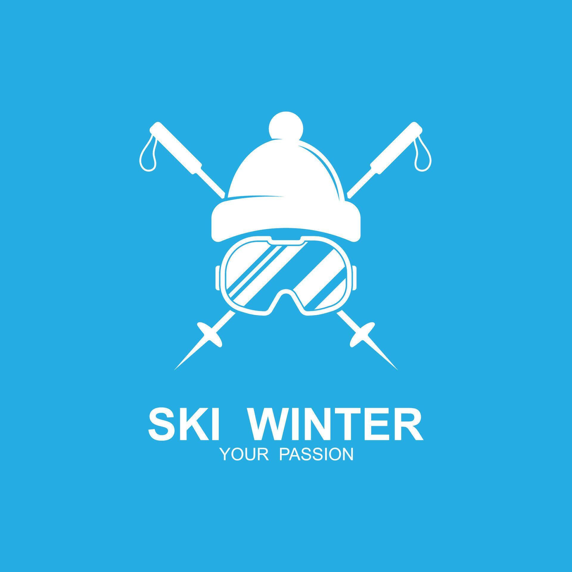 ski logo vector icon illustration design 29329090 Vector Art at Vecteezy