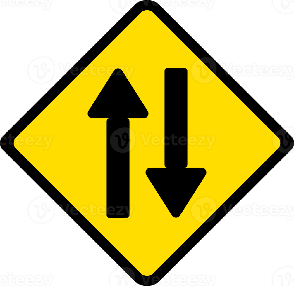 Two Way Traffic Road Sign
