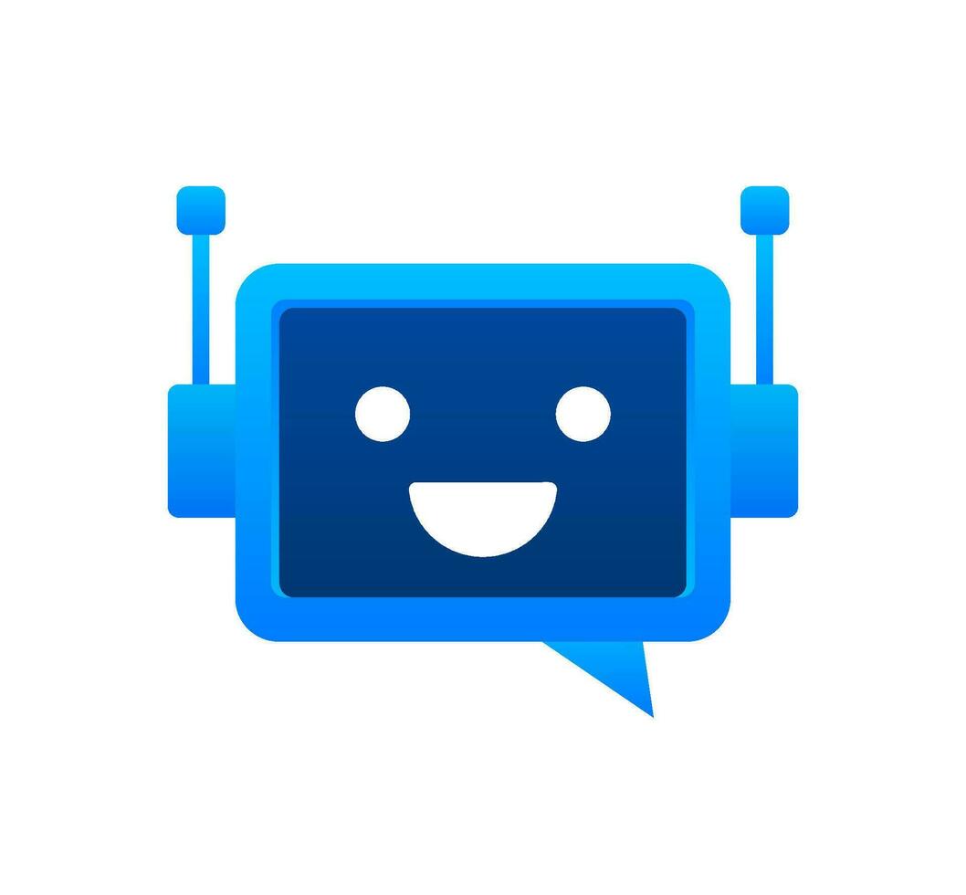 Chat Bot Using Laptop Computer Robot Virtual Assistance Of Website Or