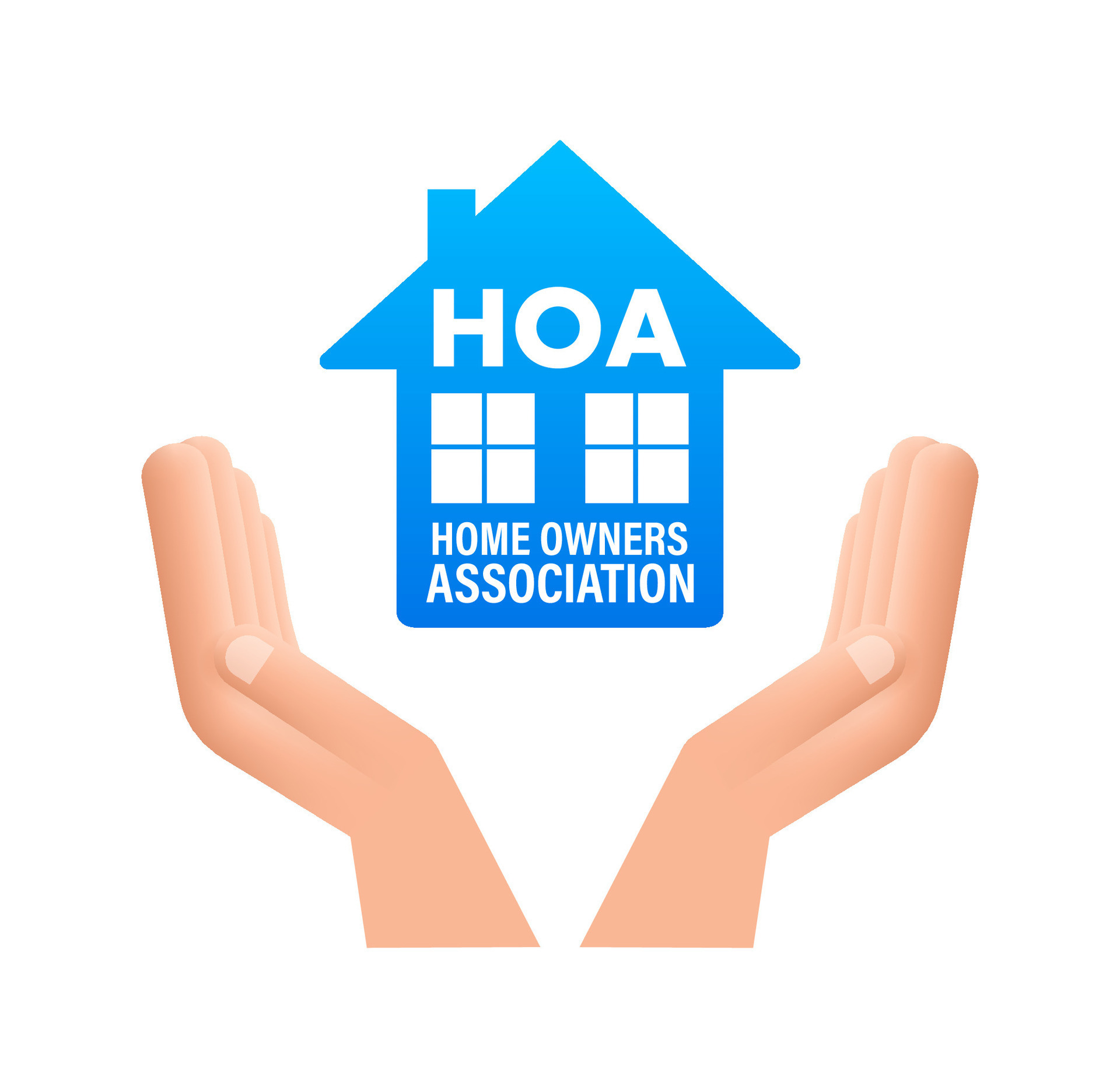 HOA - home owners association. House icon, label. Vector stock ... HOA - home owners association. House icon, label. Vector stock ...