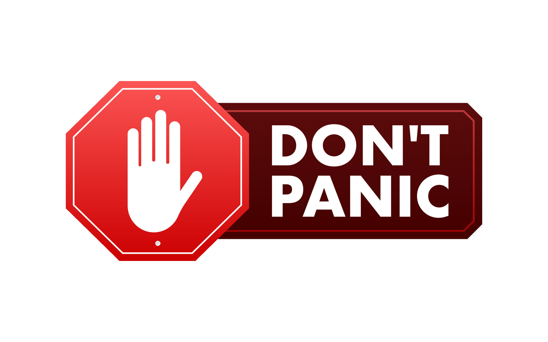 Dont Panic sign, label. Vector stock illustration. 29340320 Vector Art ... Dont Panic sign, label. Vector stock illustration. 29340320 Vector Art ...