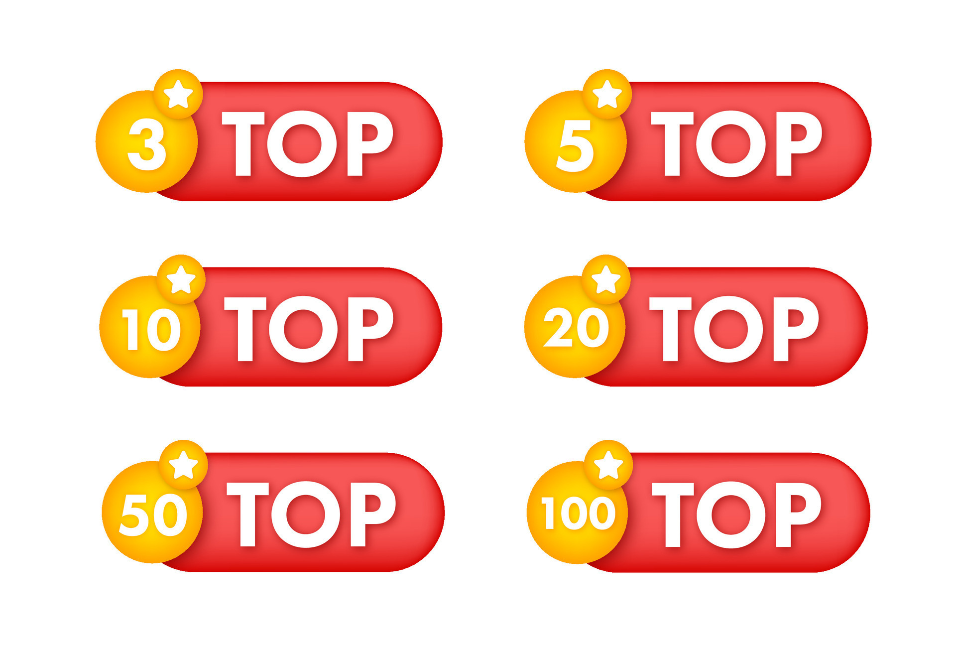 Top 3, 5, 10, 20, 50, 100 rating chart. Best in the ranking. 29340485 Vector Art at Vecteezy