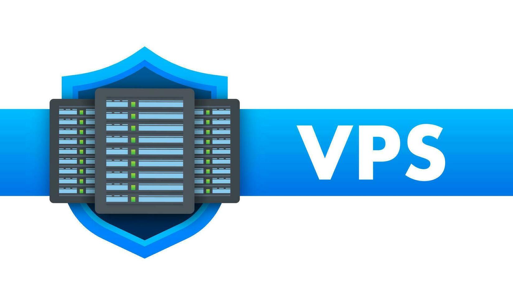 Vps Virtual Private Server Web Hosting Services Infrastructure Technology Vector Stock