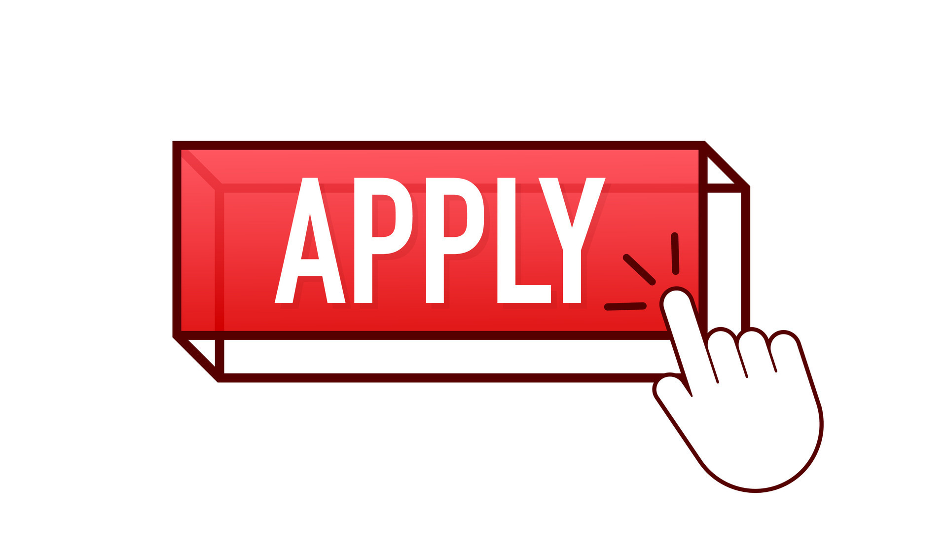 Apply with cursor button. Internet icon. Pointer click icon. Motion graphics 4k 29341073 Vector ...