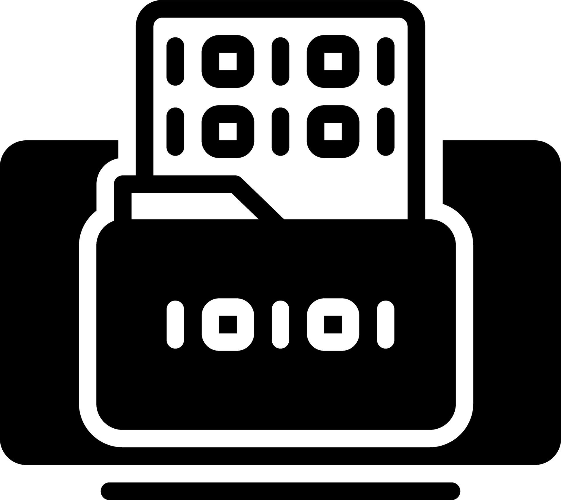 solid icon for encoding 29341275 Vector Art at Vecteezy