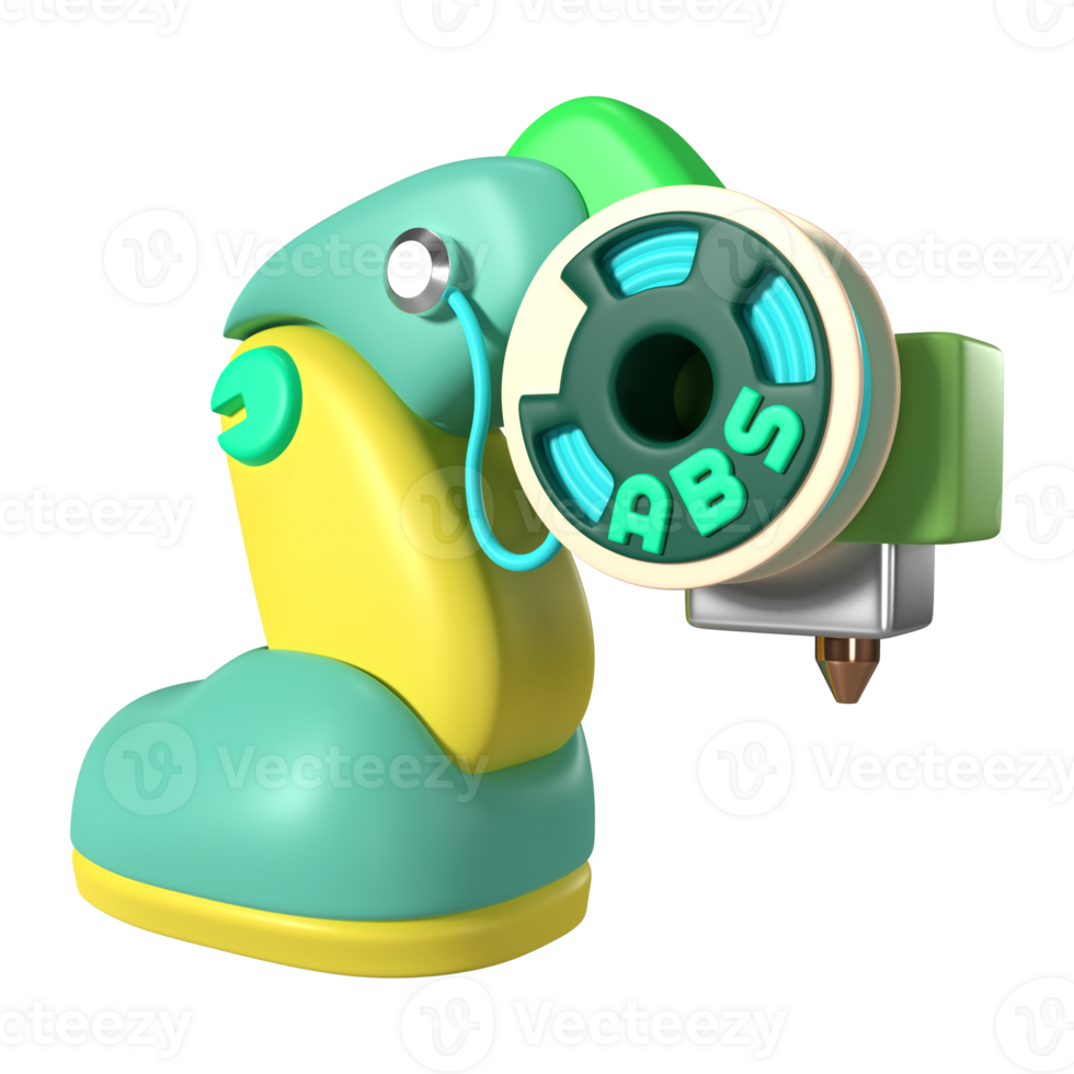 Robot Arm 3d Printer 3d Illustration Icon 29341517 Png