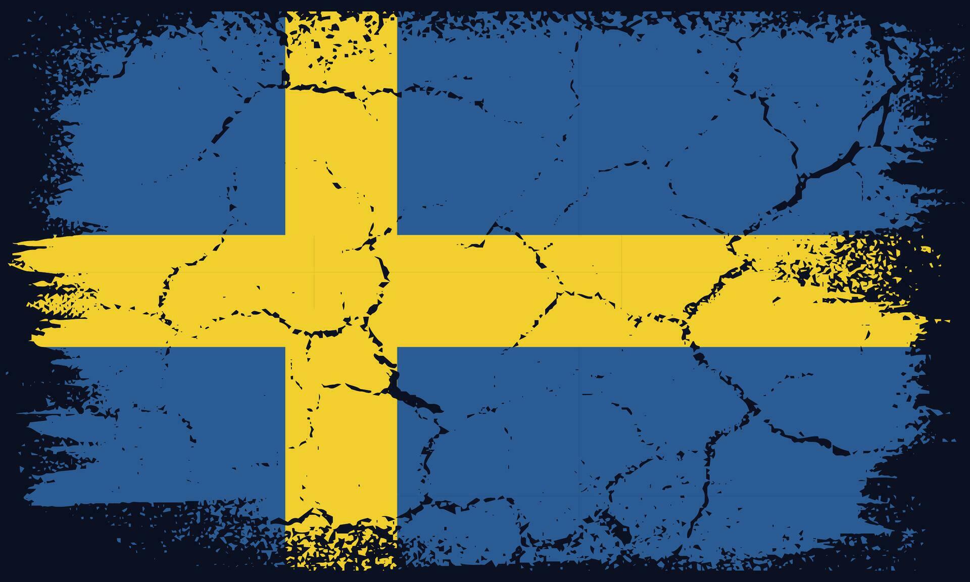 Free Vector Flat Design Grunge Sweden Flag Background 29343152 Vector Art at Vecteezy