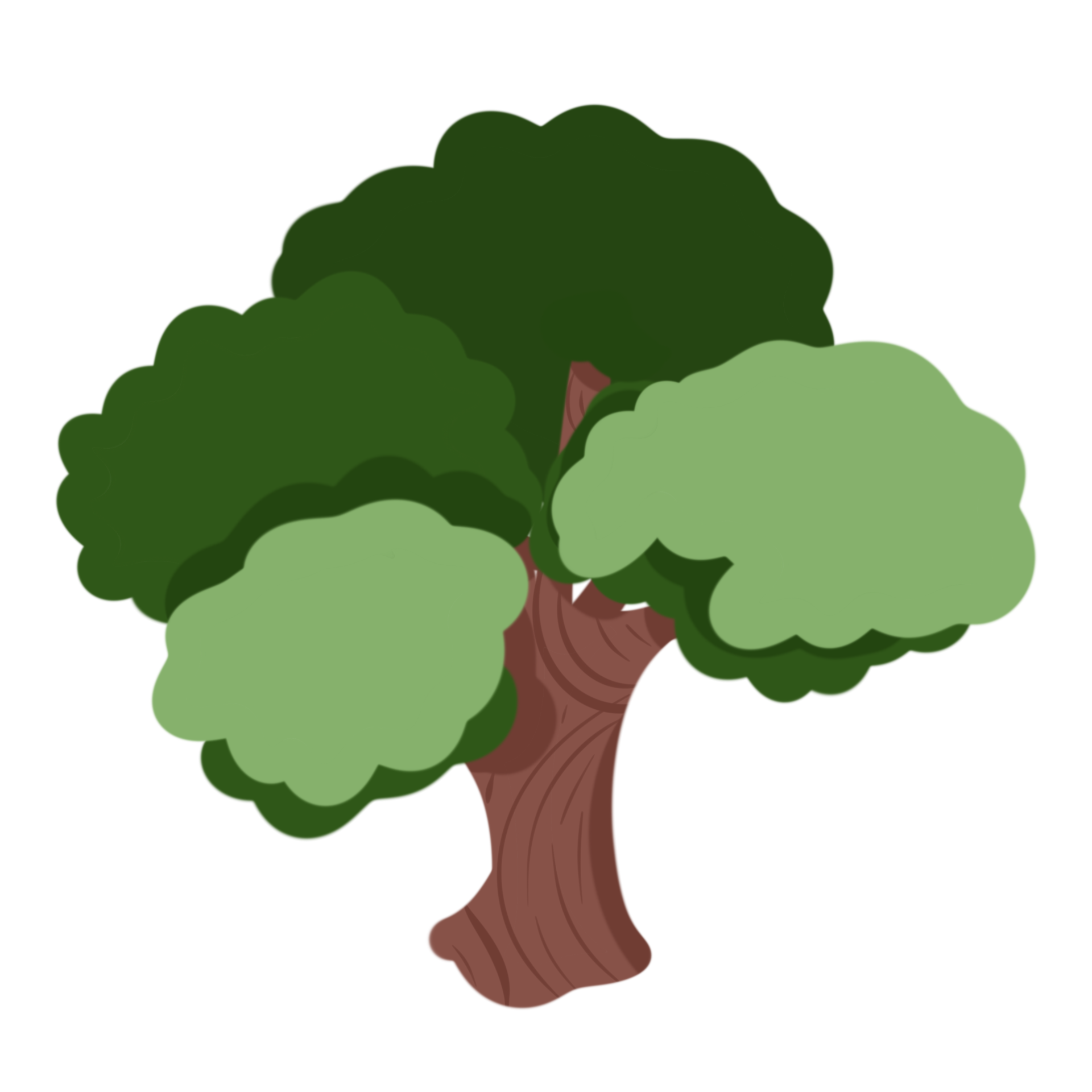 Simple tree element for environment and garden. 29347138 PNG