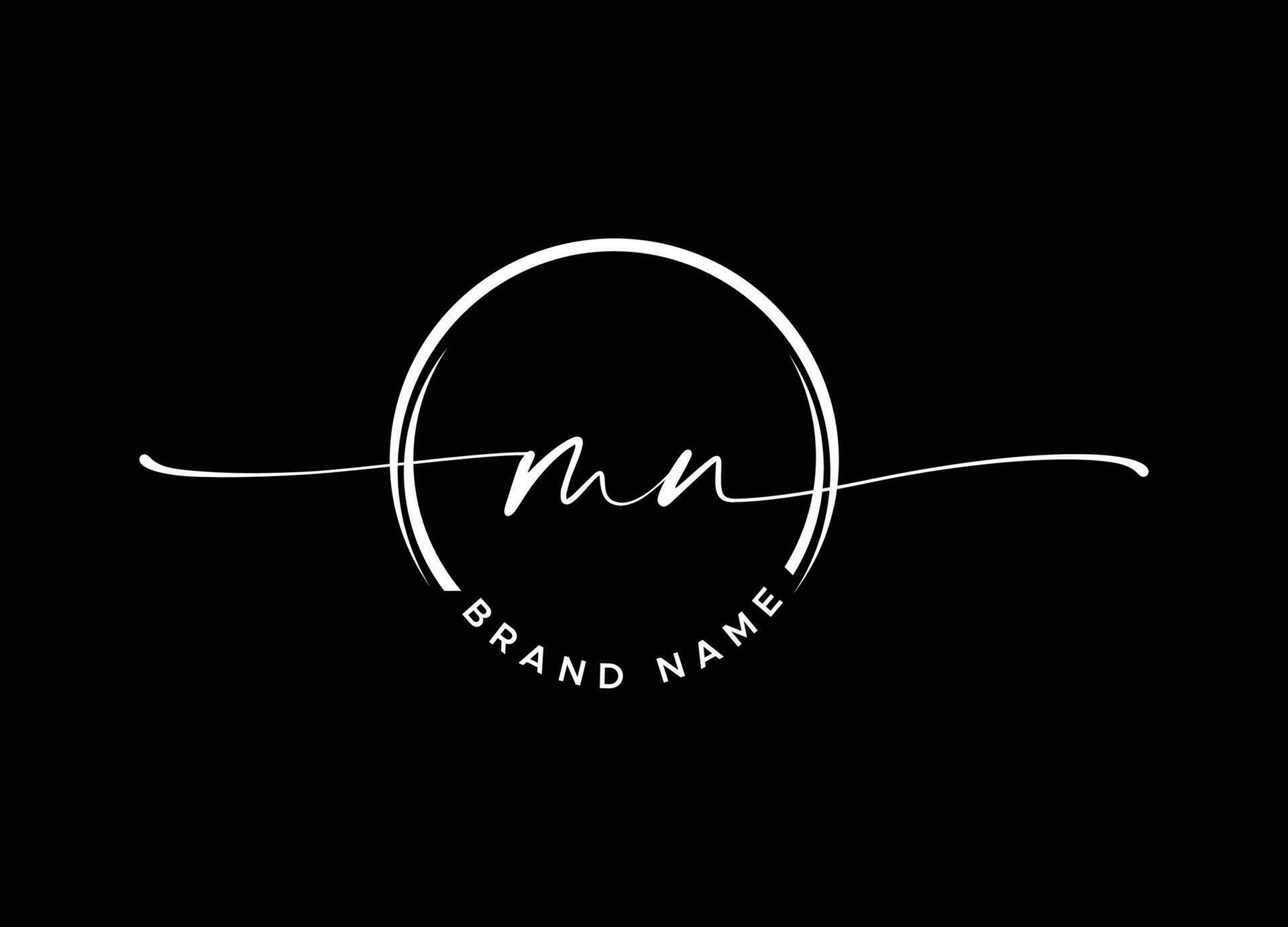 MN Logo Design Template Vector Graphic Branding Element Free Vector 29348014 Vector Art at Vecteezy