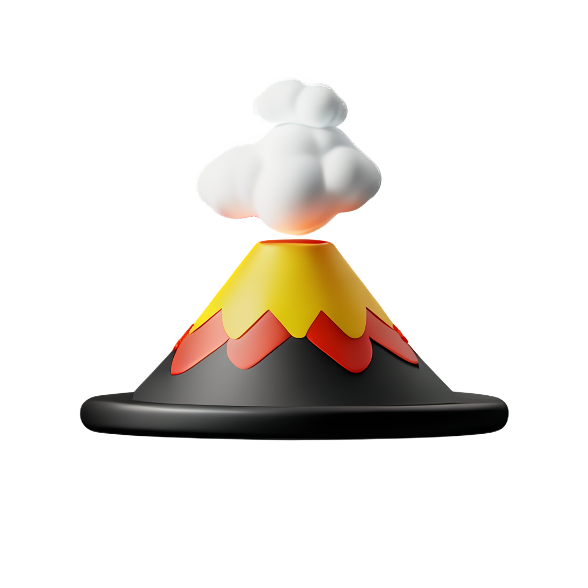 volcano 3d rendering icon illustration 29351913 PNG