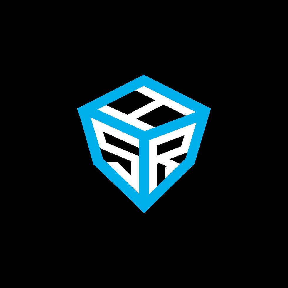 HSR letter logo vector design, HSR simple and modern logo. HSR luxurious alphabet design ...
