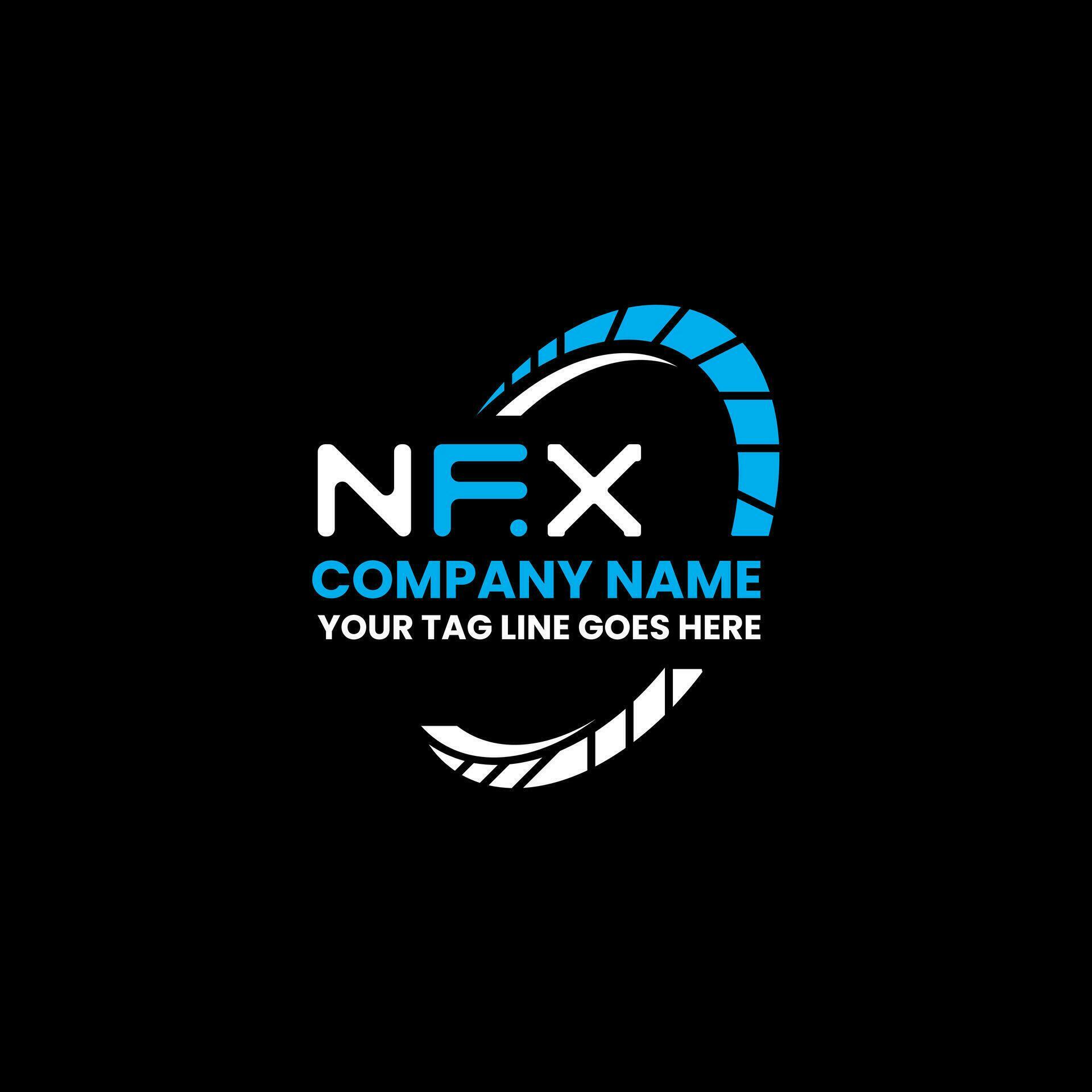 NFX letter logo vector design, NFX simple and modern logo. NFX luxurious alphabet design ...