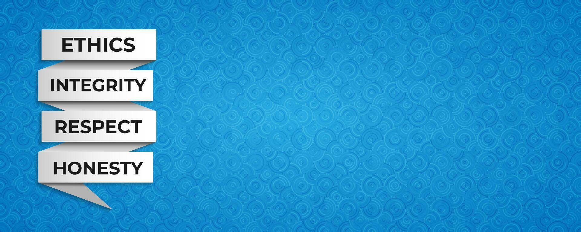 Respect Ethics Honest Integrity Signpost Shows Desirable Morality ...