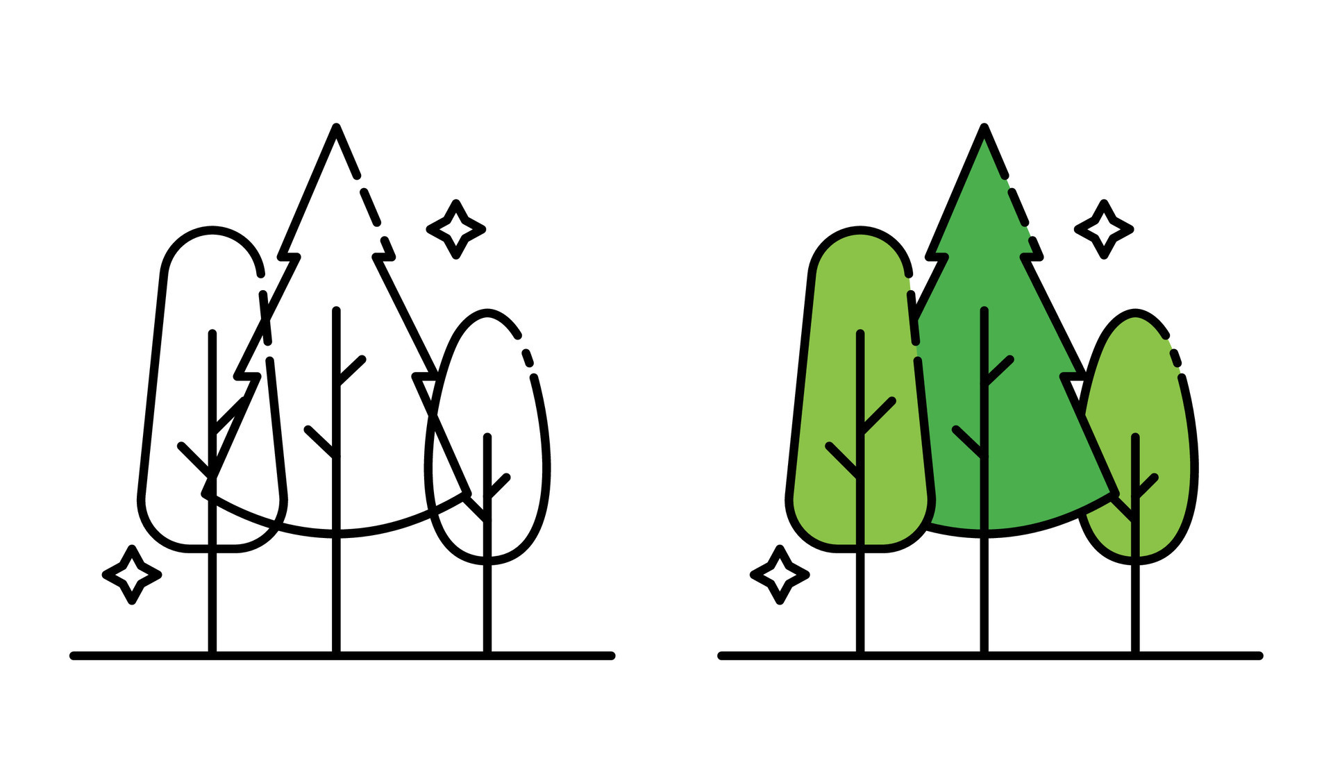 Forest Icon Element Vector . Tree Icon . 29414088 Vector Art at Vecteezy