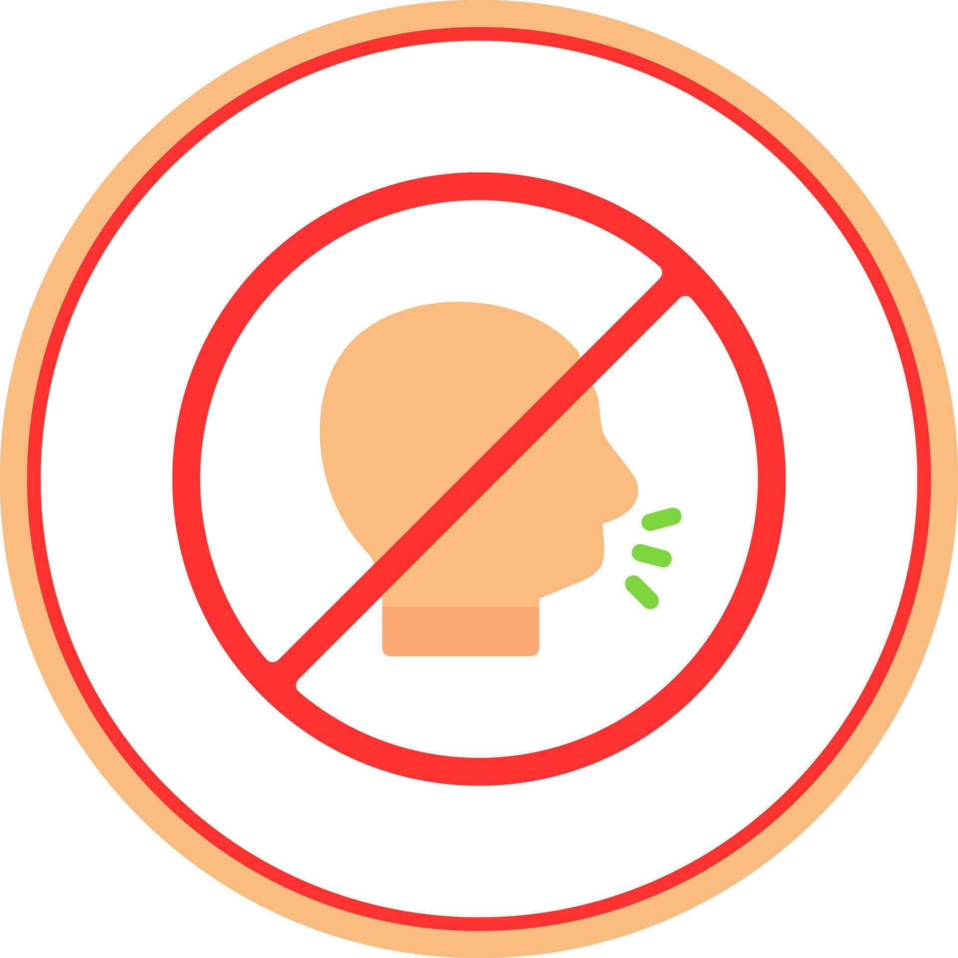 No shouting Vector Icon Design 29416655 Vector Art at Vecteezy