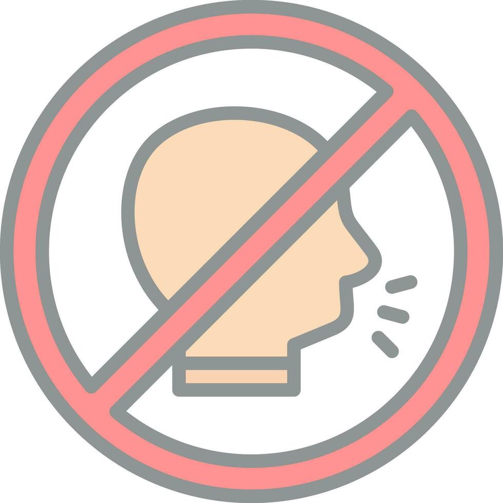 No shouting Vector Icon Design 29417610 Vector Art at Vecteezy