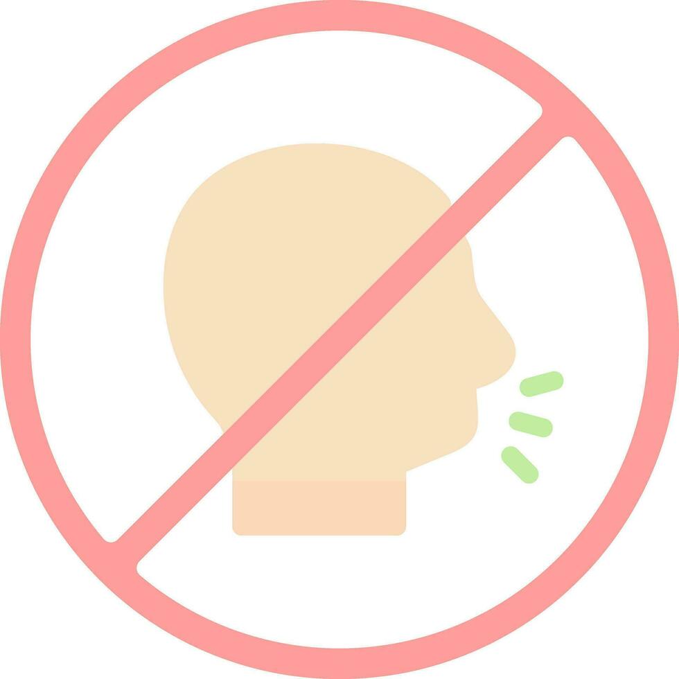 No shouting Vector Icon Design 29417846 Vector Art at Vecteezy
