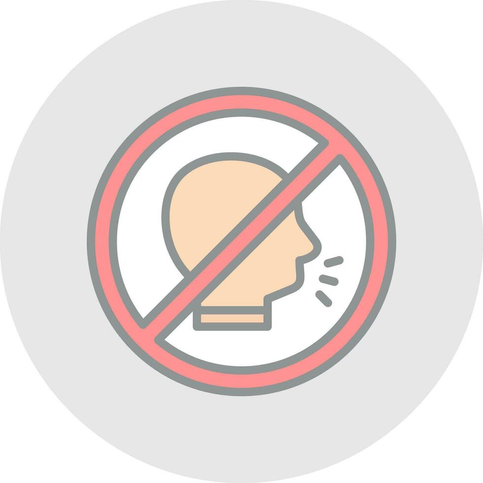 No shouting Vector Icon Design 29421918 Vector Art at Vecteezy