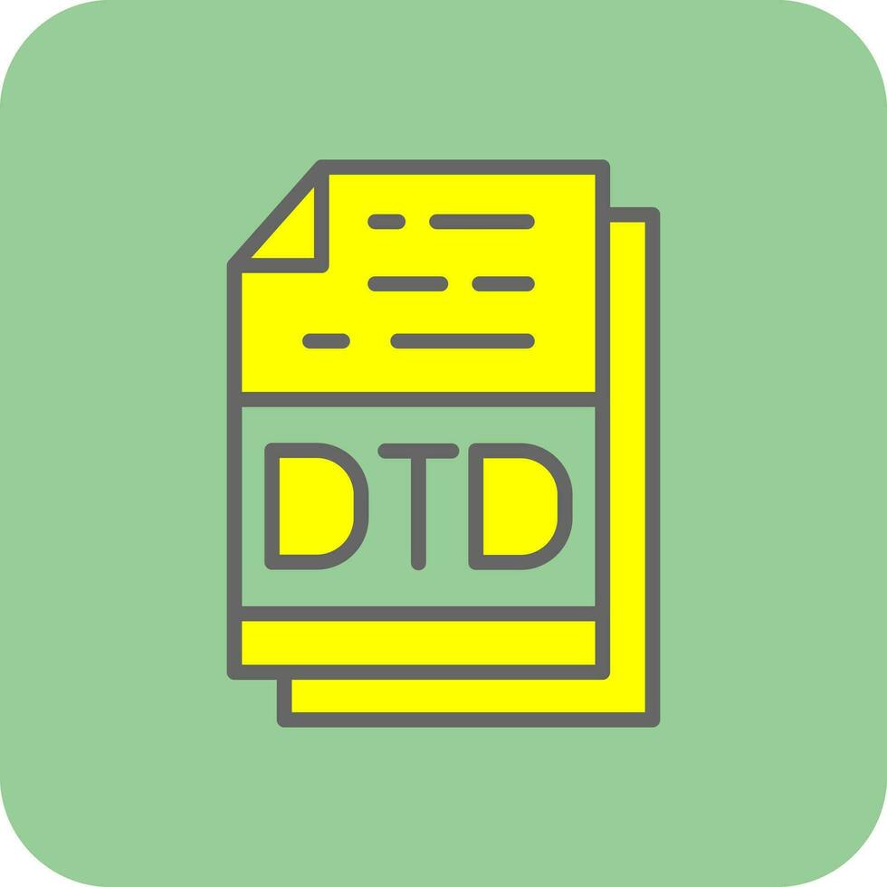 Dtd File Format Vector Icon Design 29422513 Vector Art at Vecteezy
