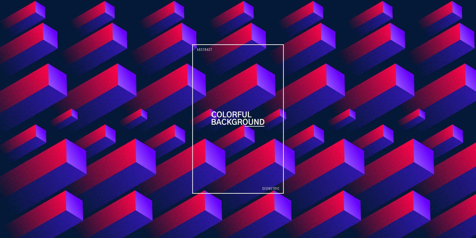 Premium colorful abstract background with geometric shape cube pattern ...