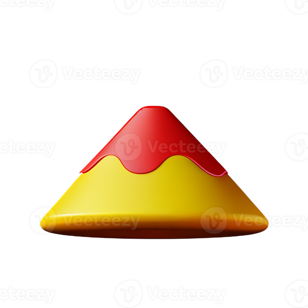 volcano 3d rendering icon illustration 29435687 PNG