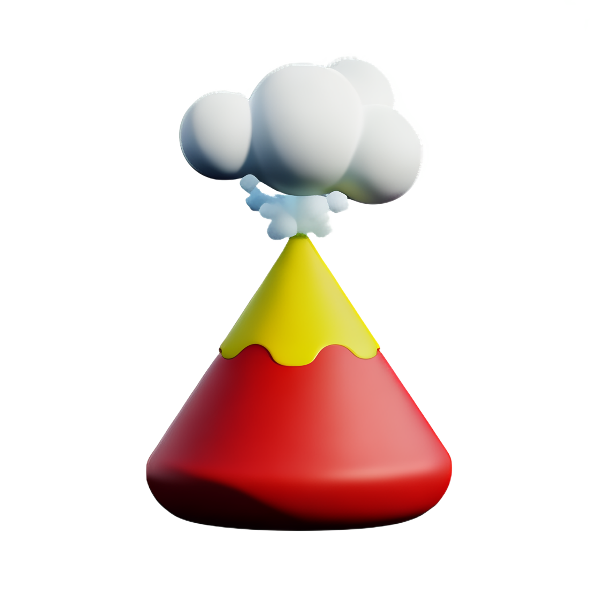 volcano 3d rendering icon illustration 29435739 PNG