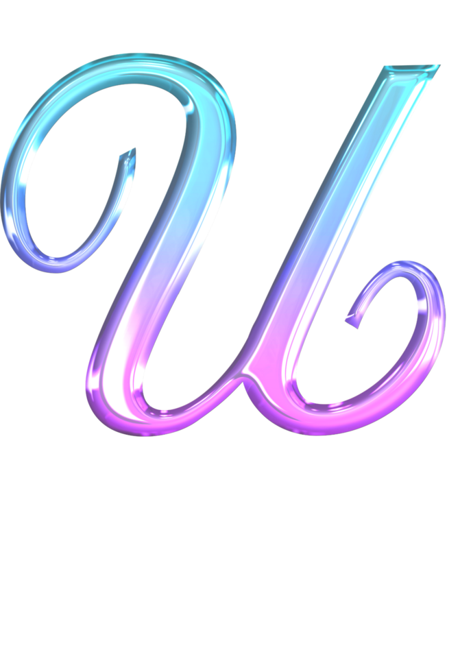 Lustroso Degradado Alfabeto 29441838 Png